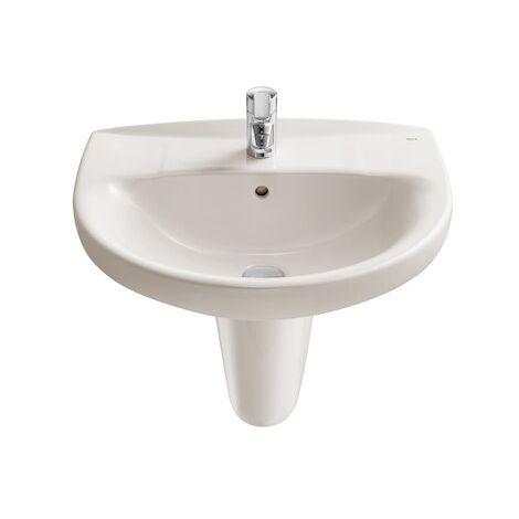 VICTORIA - ROCA lavabo mural en porcelaine de pergame Dimensions ...