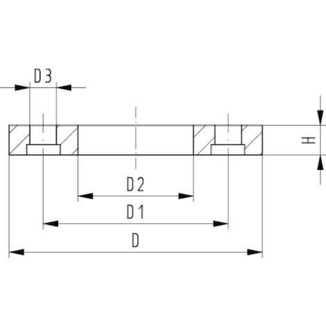 Bride PN 16 PPr - GEORGE FISCHER Diamètre : Ø63 mm