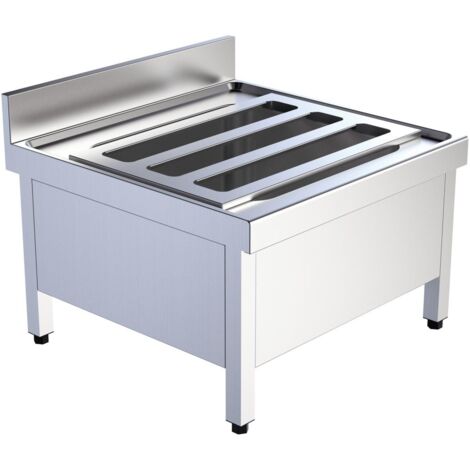 Evier à bascule avec cadre et grille mobile - NOFER