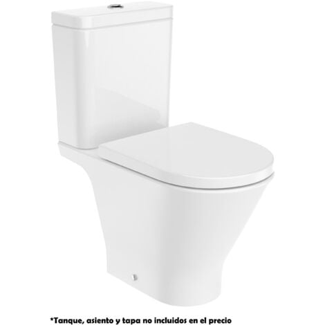 ROUND THE GAP - ROCA Cuvette de toilette sans rebord avec double sortie ...