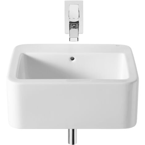 ELEMENT - ROCA Lavabo en porcelaine à poser ou à suspendre