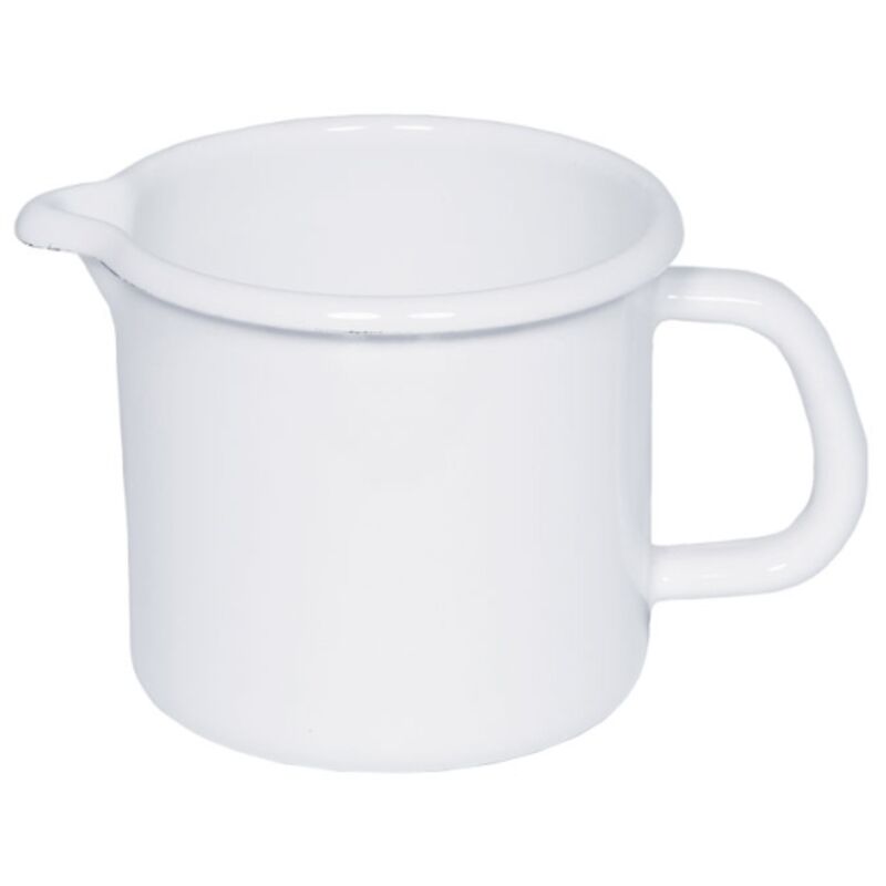 Riess Pot à bec Ø9cm 0,5Liter émail Classic Blanc