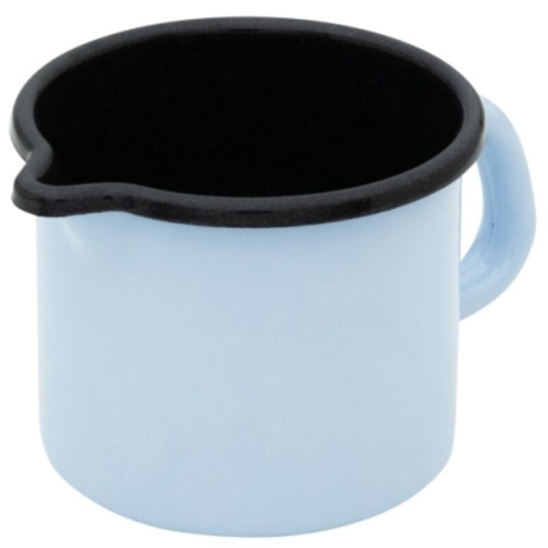 Riess Pot à bec 9cm 0,5 litre émail à pâtisserie bleu