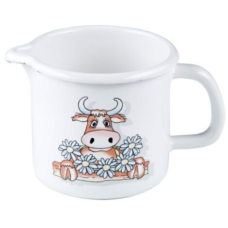 Riess Pot à bec Ø10cm 0,75 litre émail Country Almliesel
