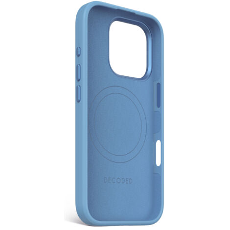 Decoded Silicone Case, Cover, Apple, iPhone 16 Pro, 16 cm (6.3"), Blau