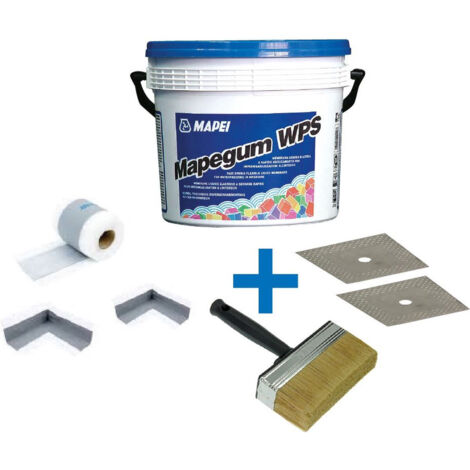Mapei – Kit Deluxe Mapegum WPS 6m² étanchéité liquide – Seau de 5 kg ...