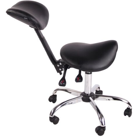 Taburete de trabajo con asiento en forma de silla de caballo regulable ...