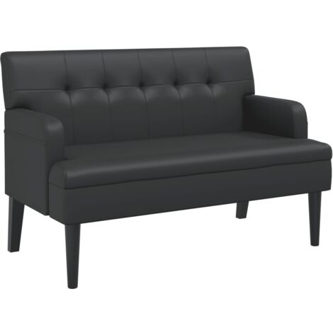 Banco sofá banco con respaldo acolchado 112 x 65,5 x 75 cm en patas de ...