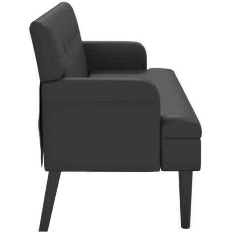 Banco sofá banco con respaldo acolchado 112 x 65,5 x 75 cm en patas de ...