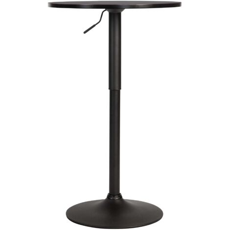 Mesa de bar regulable en altura Ø60 cm – Tablero redondo de madera ...