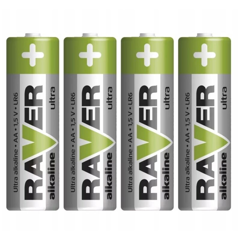 Pile alcaline 1,5 V LR6 AA Raver lot de 4