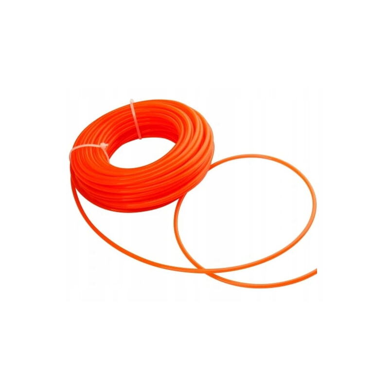 Fil de coupe pour débroussailleuse rond et tranchant 2,7 mm x 15 m
