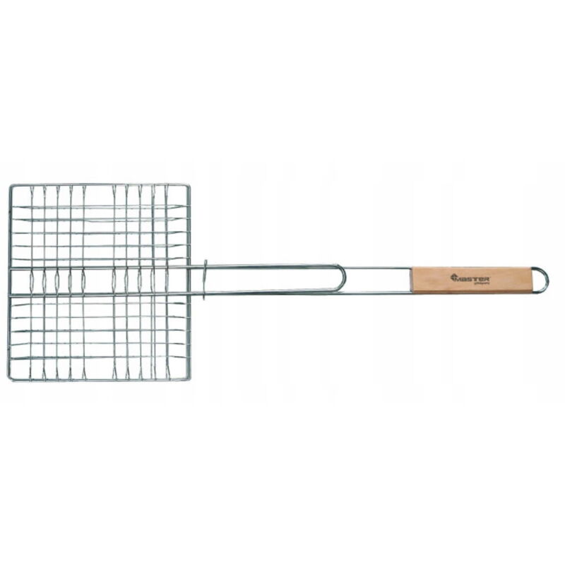 Grille de cuisson pour viande et poisson avec poignée isolée 23x21 cm