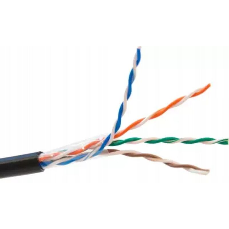 Câble informatique UTP 4x2x0,5 cat.5e PVC gris KR305 1 m SecurityNET C ...