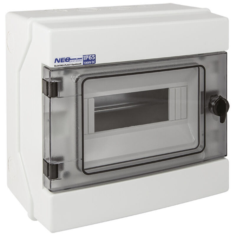 Tableau de distribution modulaire 1x8 en saillie hermétique transparent ...