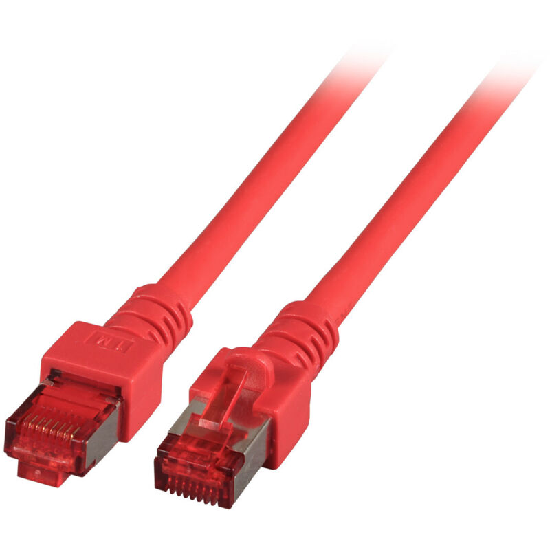 Cordon de brassage RJ45 S/FTP cat. 6 LSZH rouge 5 m