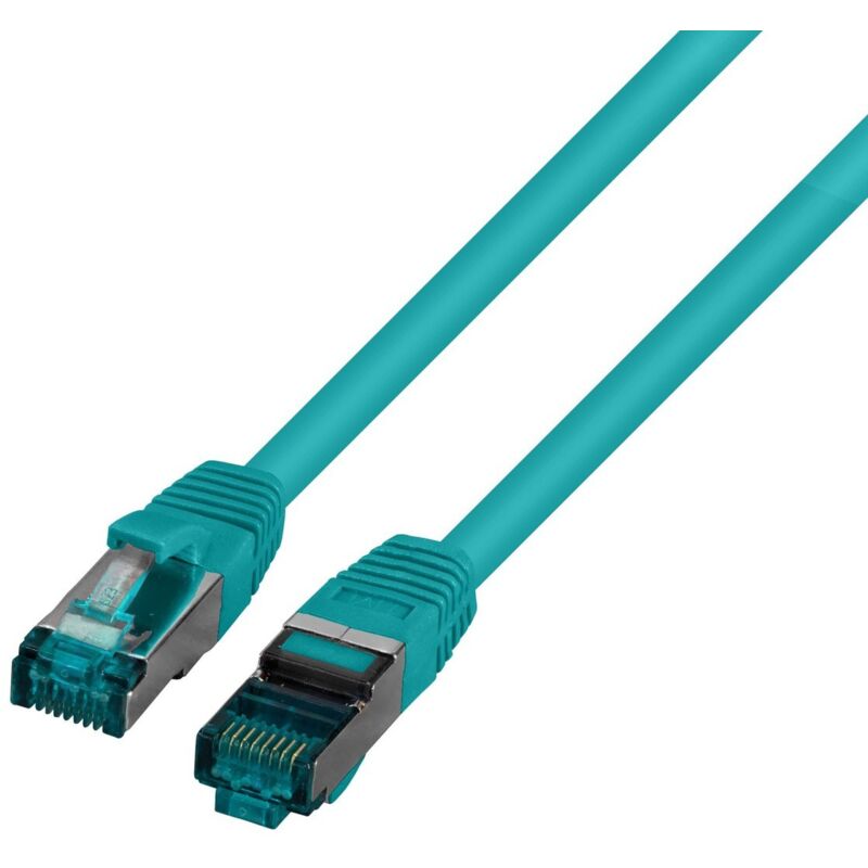Cordon de raccordement RJ45 S/FTP cat. 6A LSZH vert 1,5 m