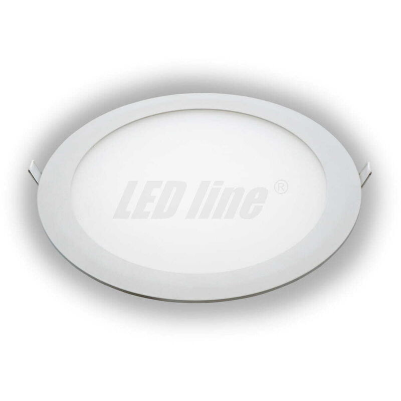 Spot LED encastrable rond 18 W avec transformateur, blanc chaud 230 V
