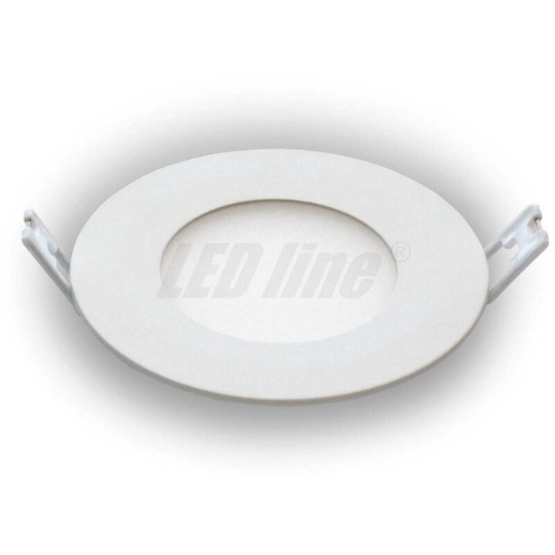 Spot LED encastrable rond 6 W avec transformateur, blanc chaud 230 V ...