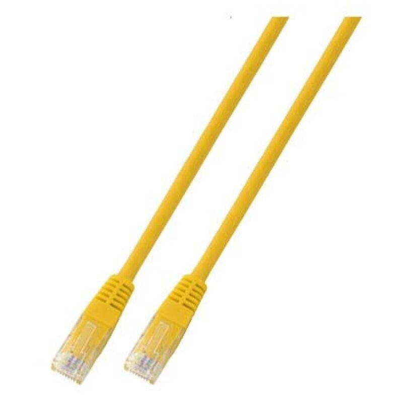 Cordon de raccordement RJ45 U/UTP cat. 5e PVC CCA jaune 3 m