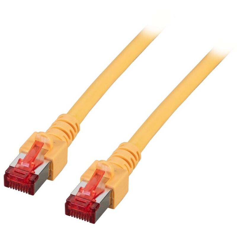 Cordon de brassage RJ45 S/FTP cat. 6 LSZH jaune 1 m