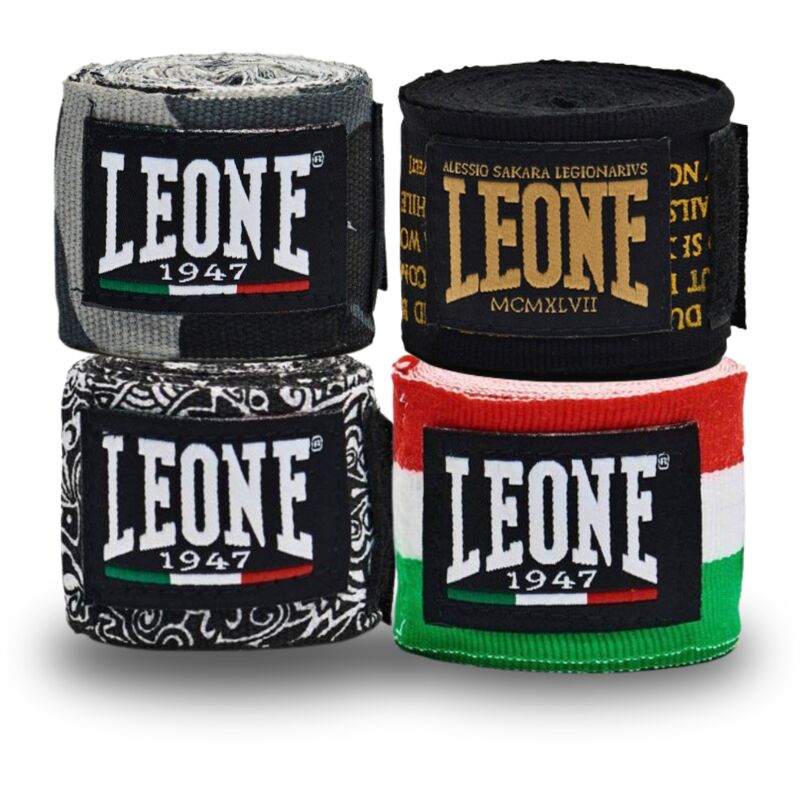 Bandages de boxe Leone - Bandages colorés 3,5 m GREYCAMO