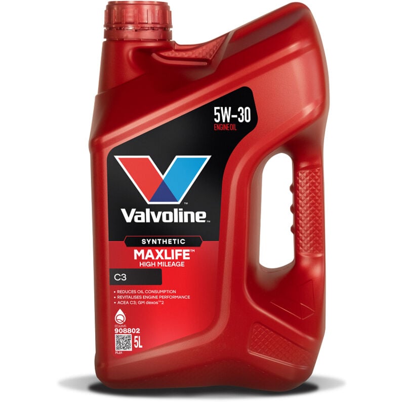 Huile moteur synthétique Valvoline MAXLIFE C3 5L 5W-30