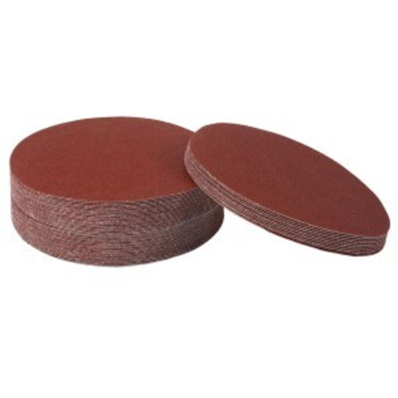 Papier de verre 50 pièces, disque 125 mm P80 avec velcro KD11803