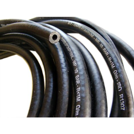 Tuyau de refoulement - conduite d'essence en caoutchouc DN8 Carbupomp 10bar, tresse de ficelle