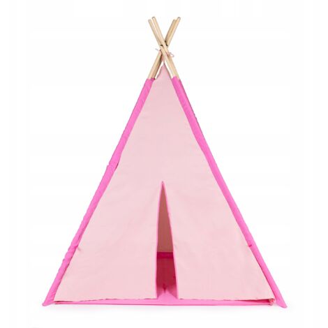 Tente tipi indien wigwam rose pour enfants