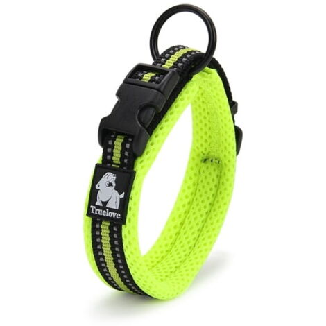 Collier pour chien TrueLove jaune actif Sélectionnez la taille : XL