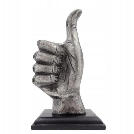 Figurine en aluminium OK Okay Pouce levé Signe Décoration