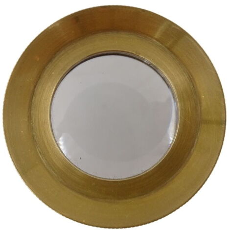Petite loupe décorative en laiton sur trépied