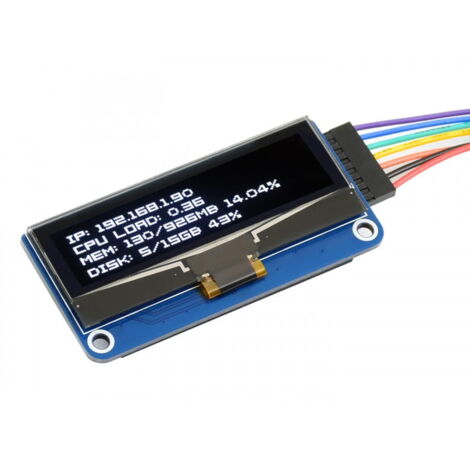 Écran OLED 2,23" 128x32 HAT pour Raspberry Pi SSD1305 SPI/I2C