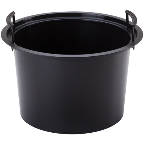 Pot de fleurs rond Mika Slim 30 cm avec insert Anthracite