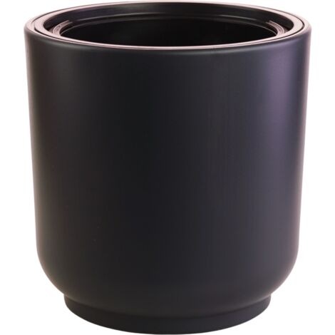 Pot de fleurs rond Satina 30 avec insert Anthracite