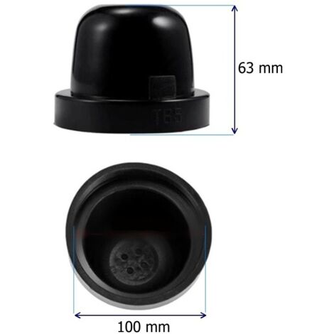 Lot de 2 caches pour lampe LED, HiD 100 mm