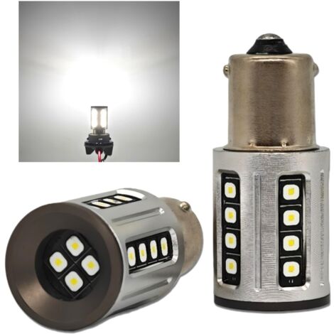 Ampoule LED P21W BA15S 12V sans erreur 2600lm blanc 2 pcs.