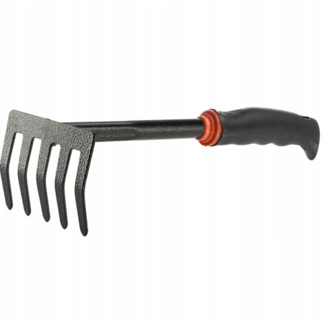 Râteau de jardin pour ameublir le sol, Acier massif, 32 cm