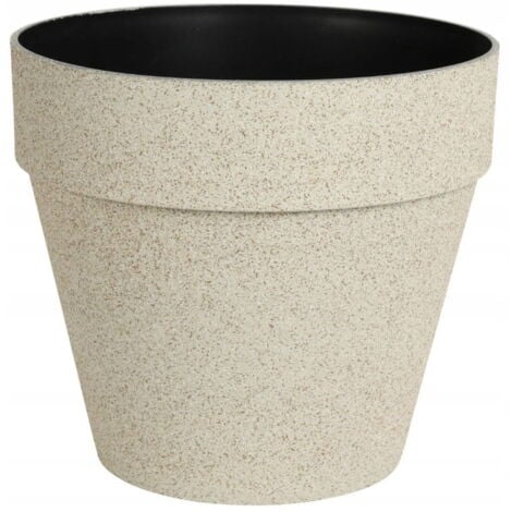 Pot de fleurs rond en plastique 22 cm