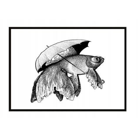 AFFICHE PHOTO ENCADRÉE 53x73 cm Mme Fish P791