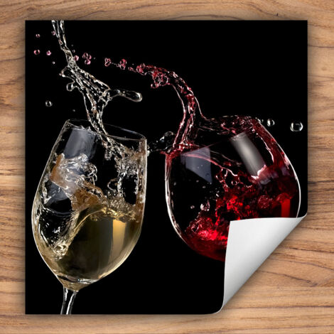 TAPIS DE PROTECTION EN VINYLE POUR COMPTOIR À INDUCTION 50x52 Vin noir