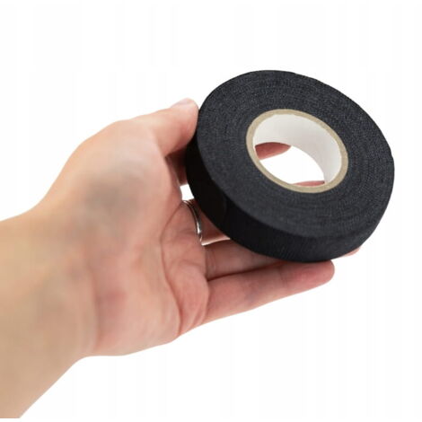 Ruban isolant, 18 mm x 15 m, noir, tissu
