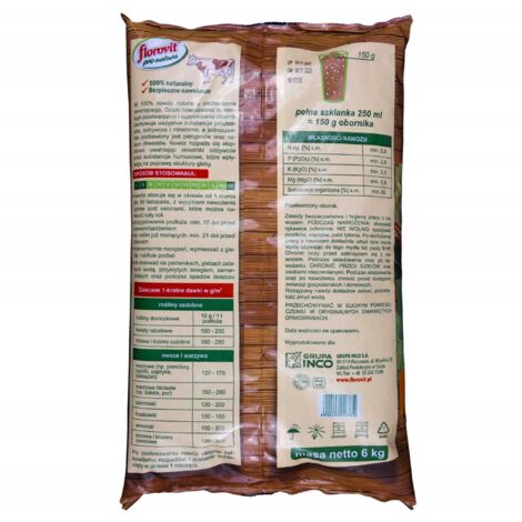 INCO FLOROVIT PRO NAT. FUMIER 10L BOVINS GRAN IN