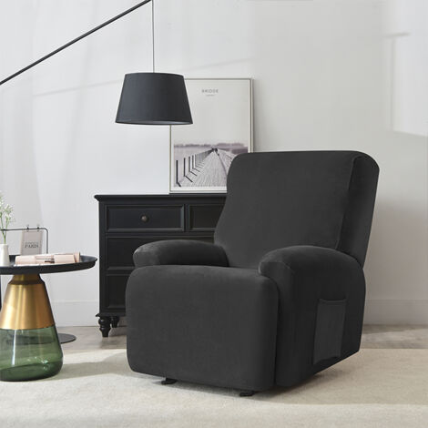 Housse pour repose-pieds extensible ARMCHAIR RELAX (4 parties), velours ...