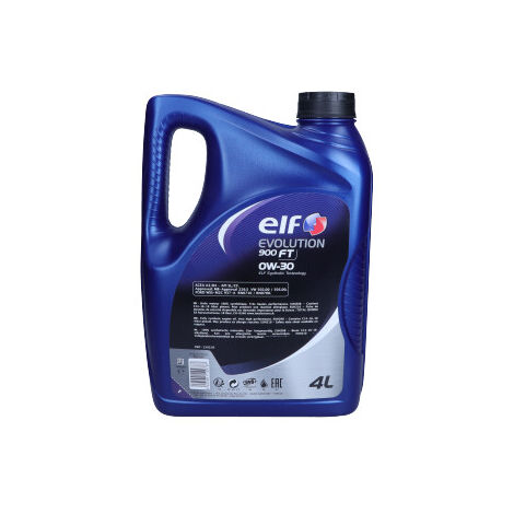 Huile ELF 0W30 4L EVOLUTION 900 FT A3/B4 / SL/CF / 502.00 505.00 / 229. ...