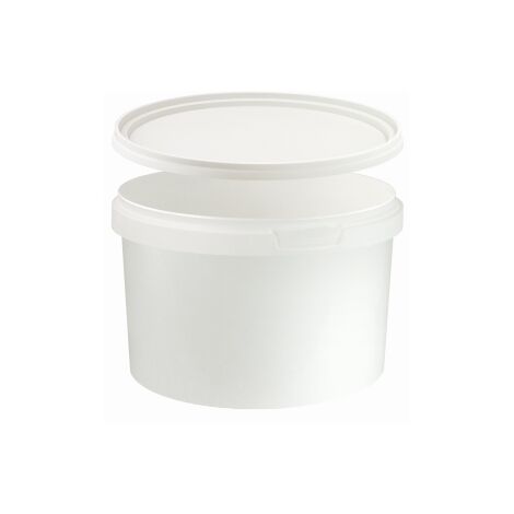 BOLL RÉCIPIENT PLASTIQUE PP BLANC AVEC COUVERCLE 550ML