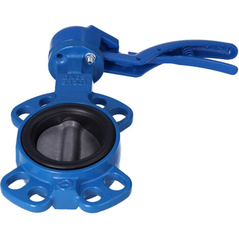 Vanne papillon sans bride SYLAX à commande manuelle par levier DN65