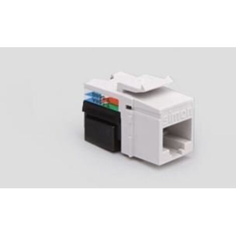 Prise RJ45 cat 5e UTP SIMON Connect, blanche