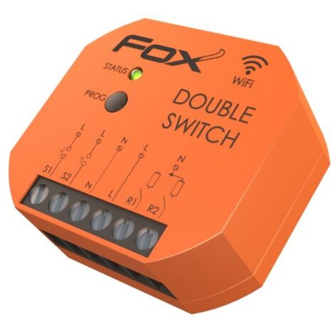 Relais Wi-Fi 2 canaux 230V DOUBLE SWITCH FOX